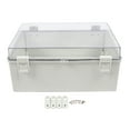 Junction Box ABS Plastic Waterproof Dustproof Hinged Shell Outdoor ... Junction Box ABS Plastic Waterproof Dustproof Hinged Shell Outdoor ...
