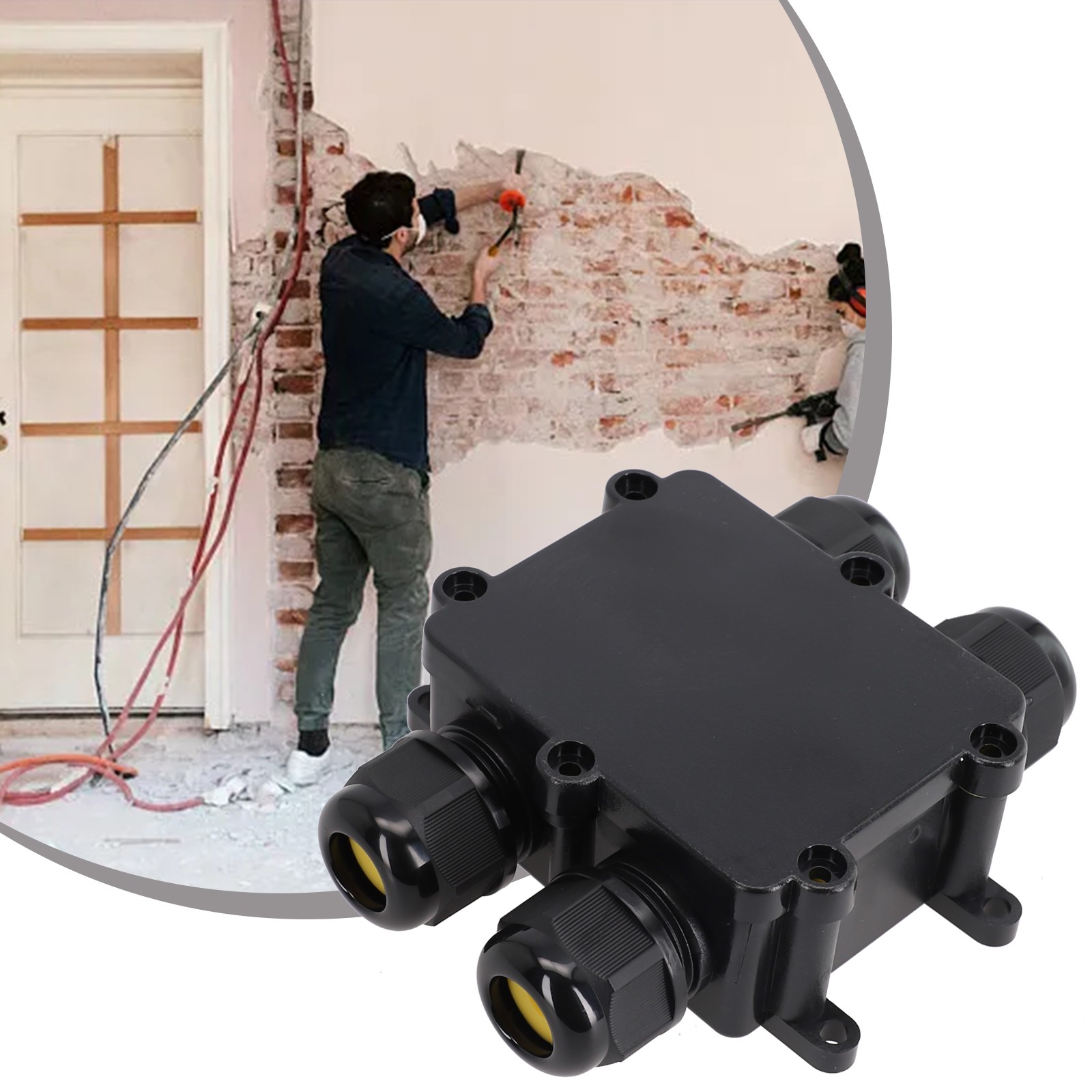 Junction Box Cable Sleeve Ip68 Waterproof Connection H Socket 4-Way ...