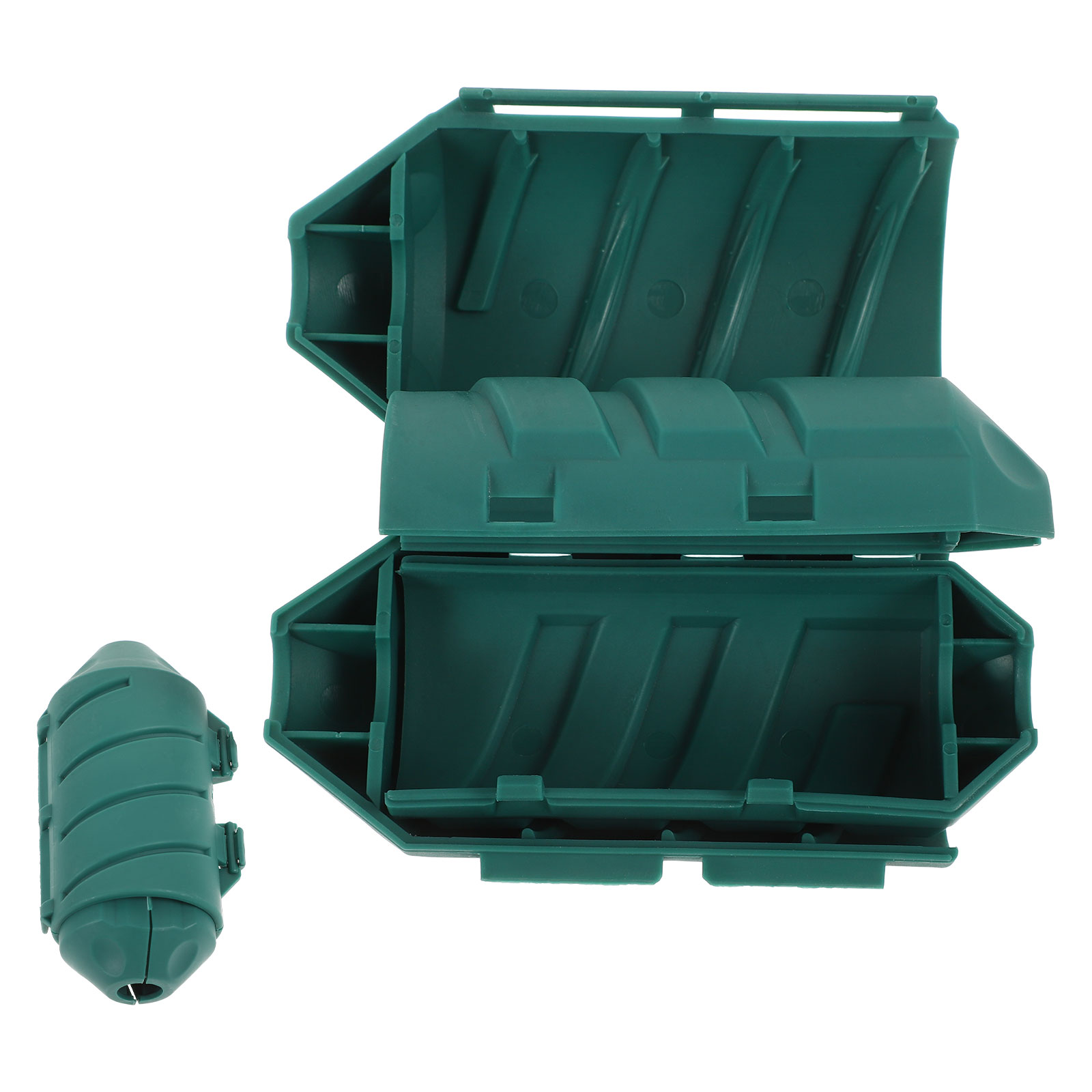 RENACLIPY Green Rectangular PP Storage Box, Weather-Resistant Outdoor ...