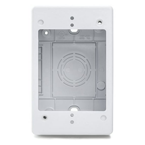 Junction Box Single Gang, 2.77" Deep - PVC Electrical Boxes - White ...