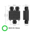 Junction Box -mounted,Cable Connector, 3-way Waterproof Junction Box ...