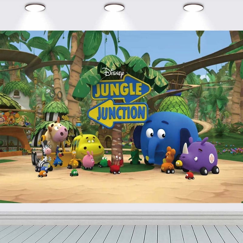 Junction Jungle Backdrop Banner Party Supplies Poster Birthday ...