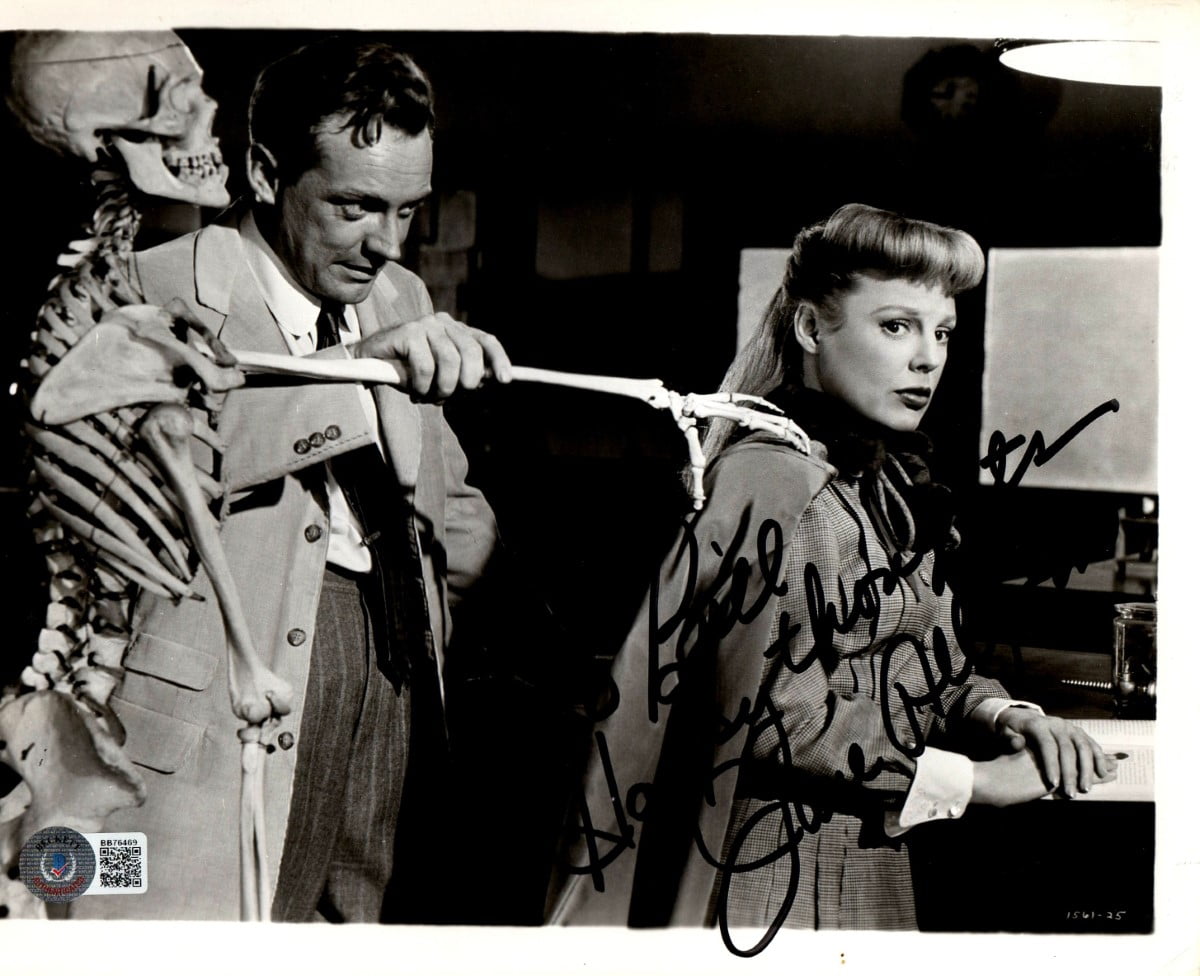 June Allyson Signed Autographed 8X10 Photo The Girl in White BAS ...