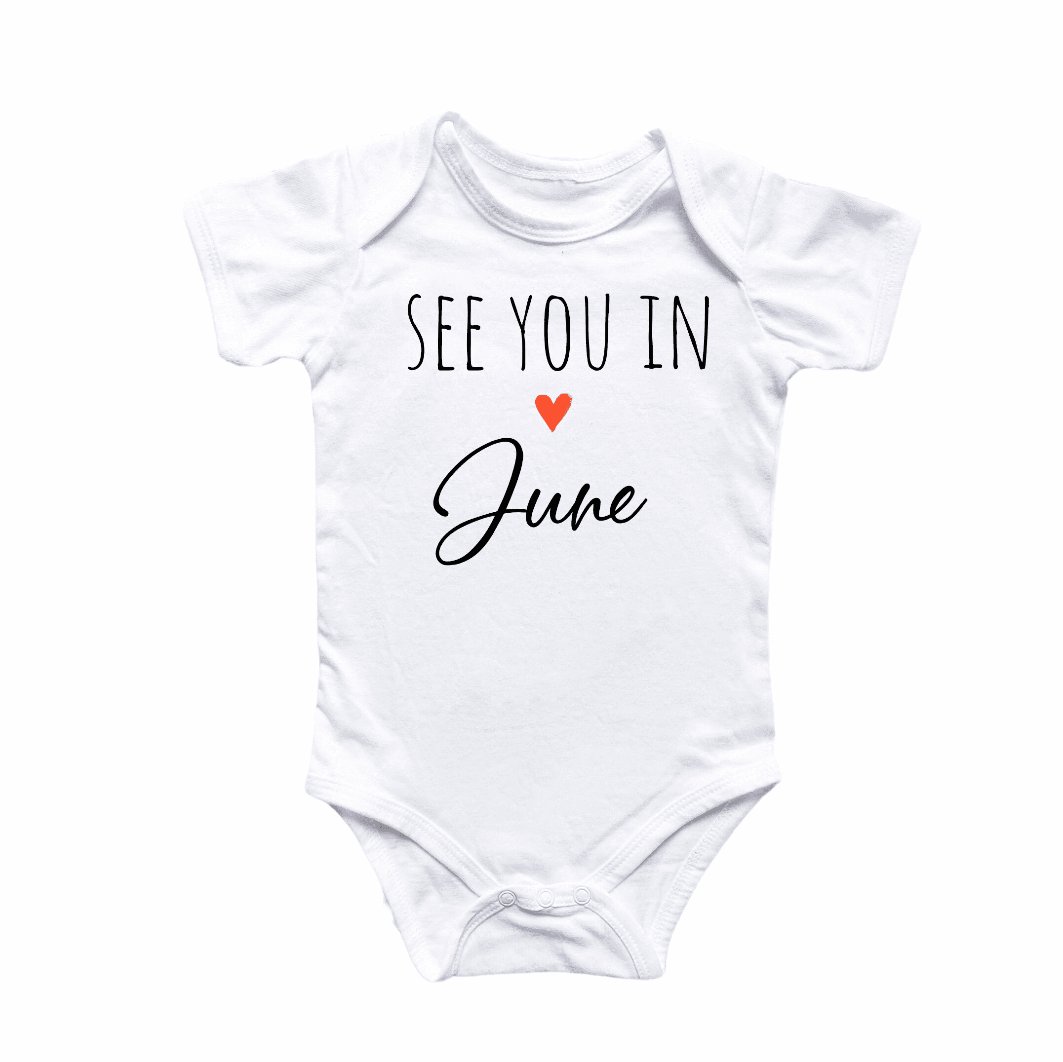 June Baby Announcement - Baby Boy Girl Clothes Infant Bodysuit Funny ...