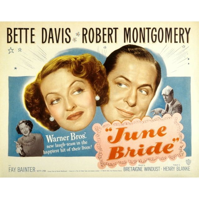 June Bride Bette Davis Robert Montgomery 1948 Movie Poster Masterprint ...