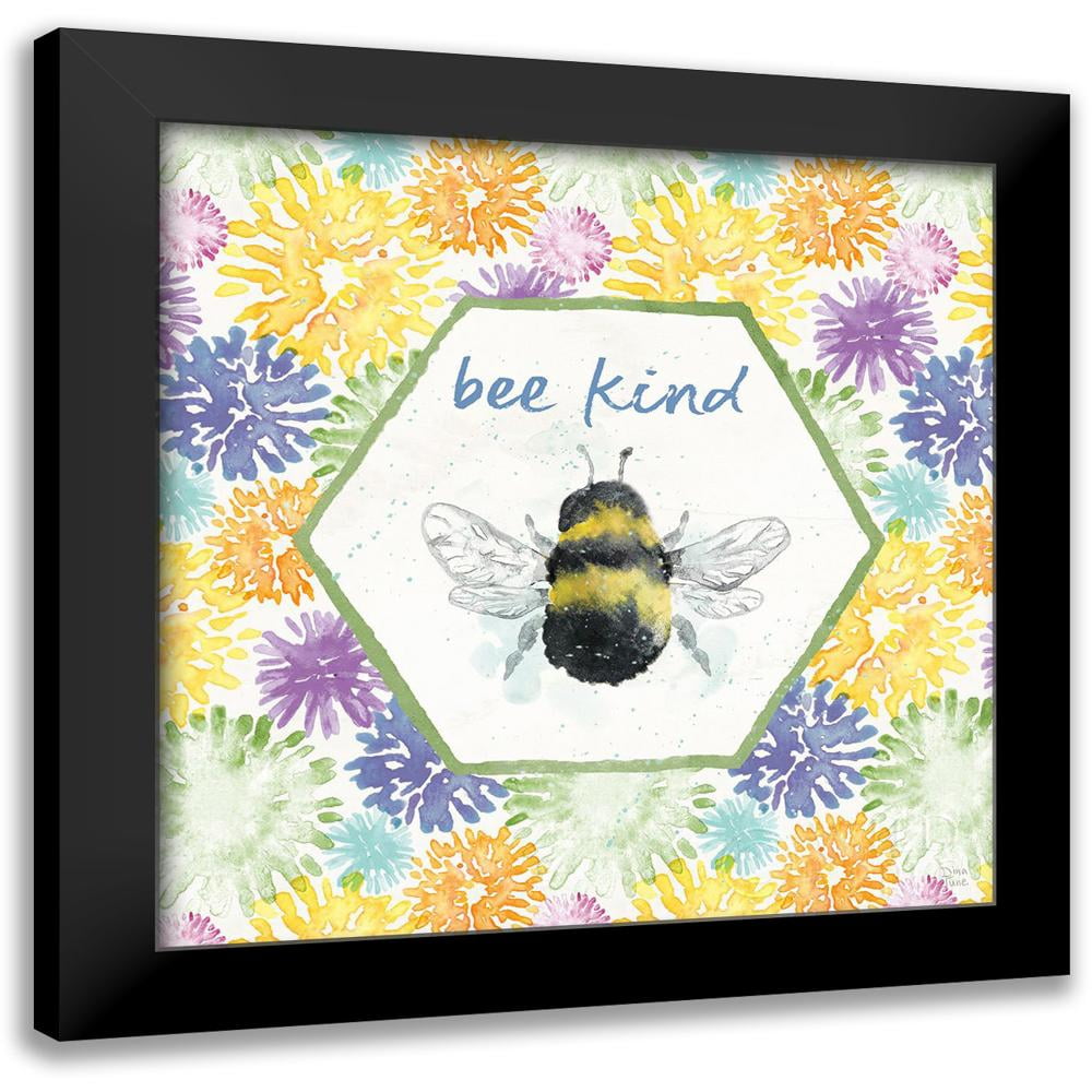 June, Dina 20x20 Black Modern Framed Museum Art Print Titled - Bee ...