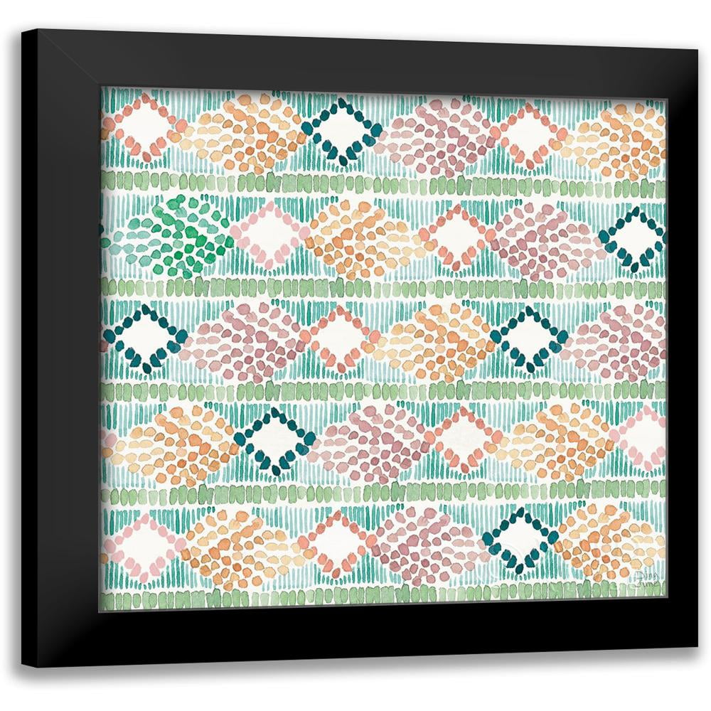 June, Dina 20x20 Black Modern Framed Museum Art Print Titled - Macrame ...