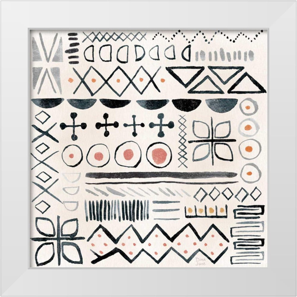 June, Dina 20x20 White Modern Wood Framed Museum Art Print Titled ...