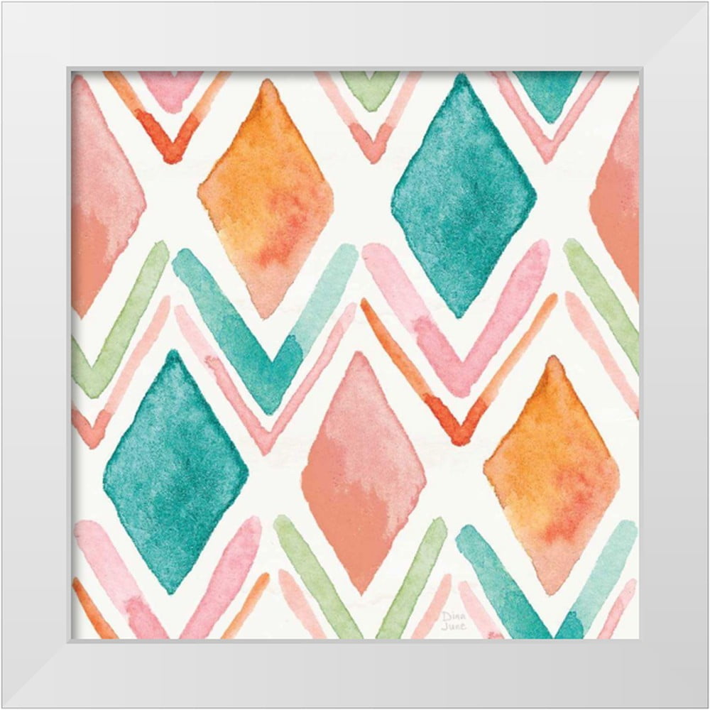 June, Dina 26x26 White Modern Wood Framed Museum Art Print Titled ...