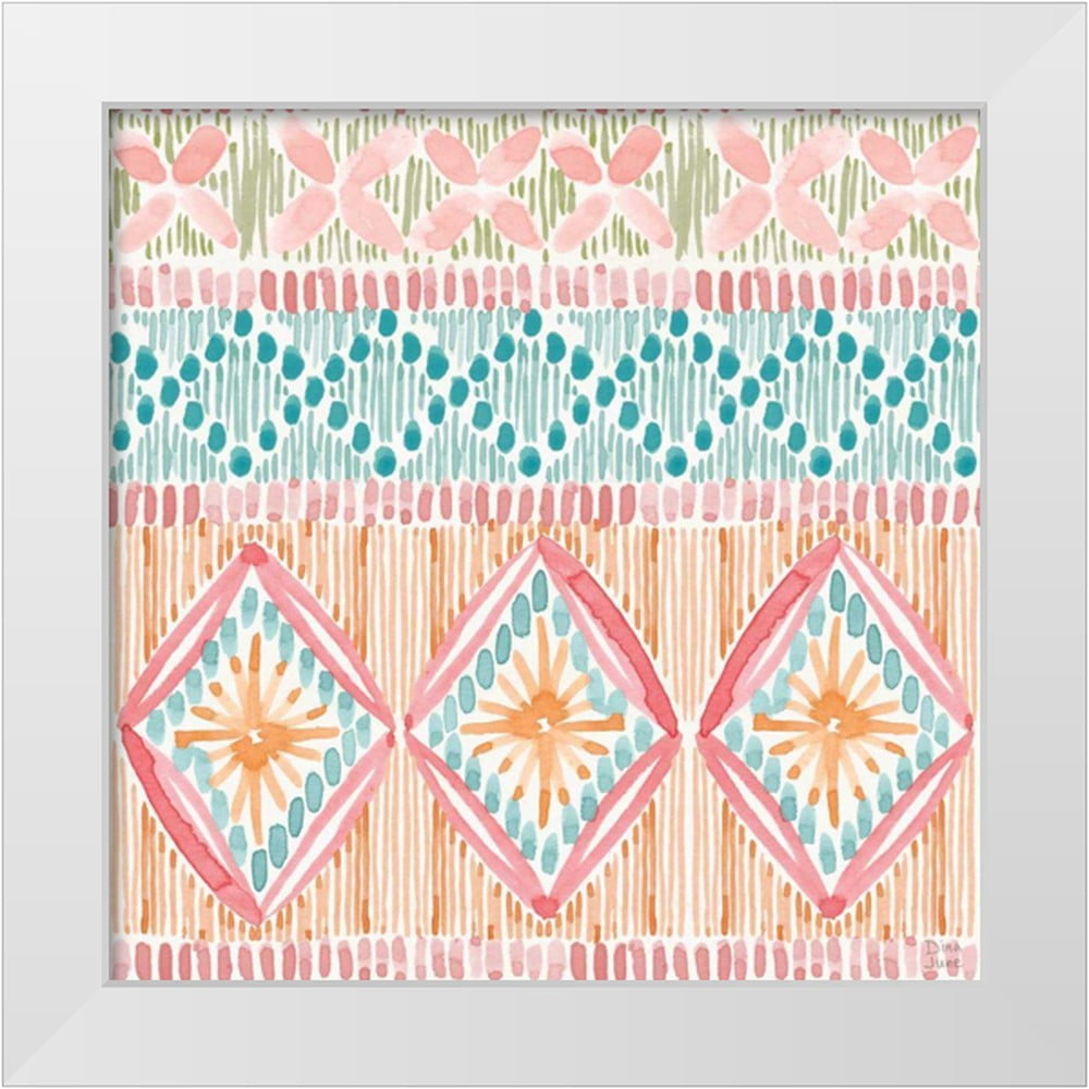 June, Dina 26x26 White Modern Wood Framed Museum Art Print Titled ...