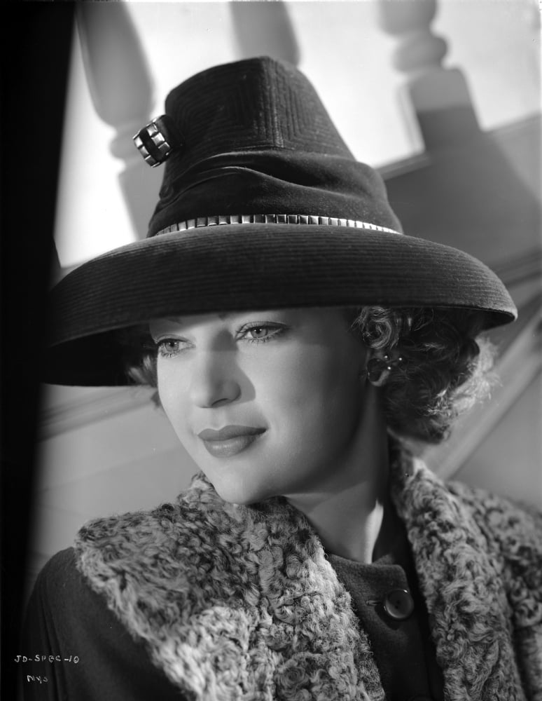 June Duprez on Dark Top and Dark Hat Portrait Photo Print (24 x 30 ...