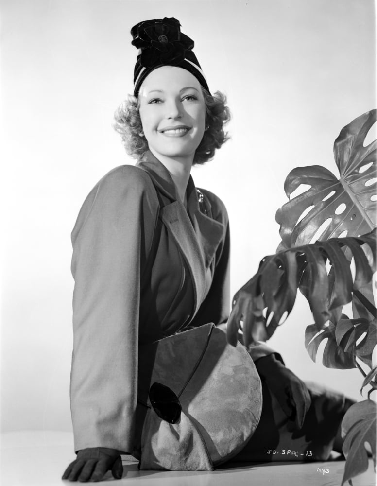 June Duprez on a Top Dark Black sitting Portrait Photo Print (24 x 30 ...