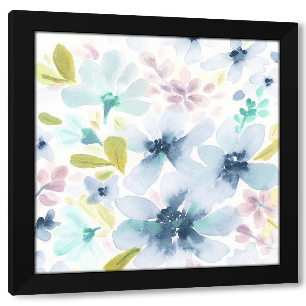 June Erica Vess 15x15 Black Modern Wood Framed Wall Art Titled ...