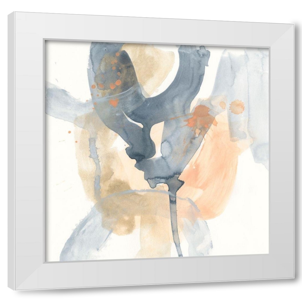 June Erica Vess 4x14 White Modern Wood Framed Wall Art Titled - Liquid ...