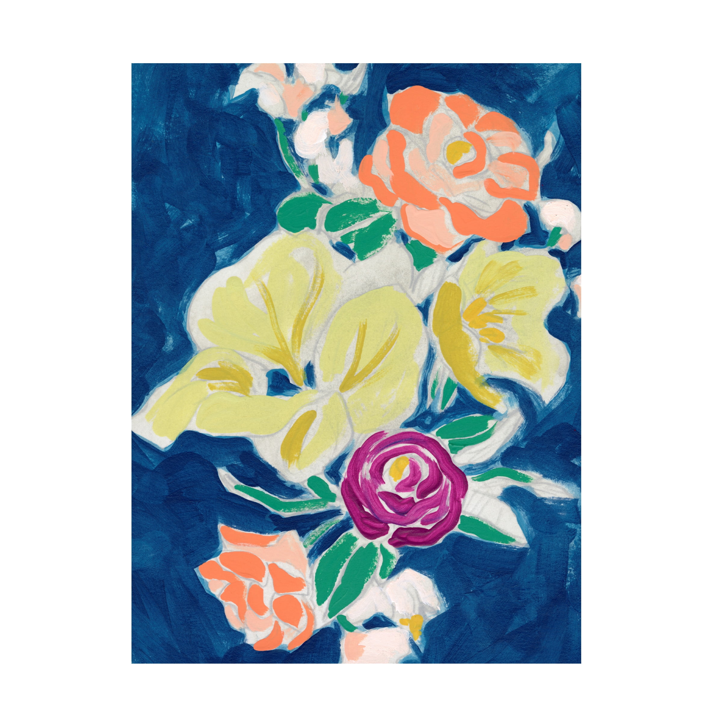 June Erica Vess 'Paintbox Floral II' Canvas Art - Walmart.com
