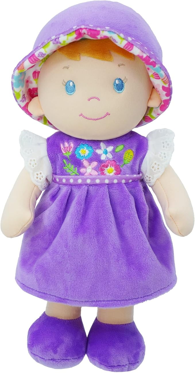 June Garden 12" Soft Dolly Laura - Stuffed Soft Baby Doll Gift for 1 2 ...