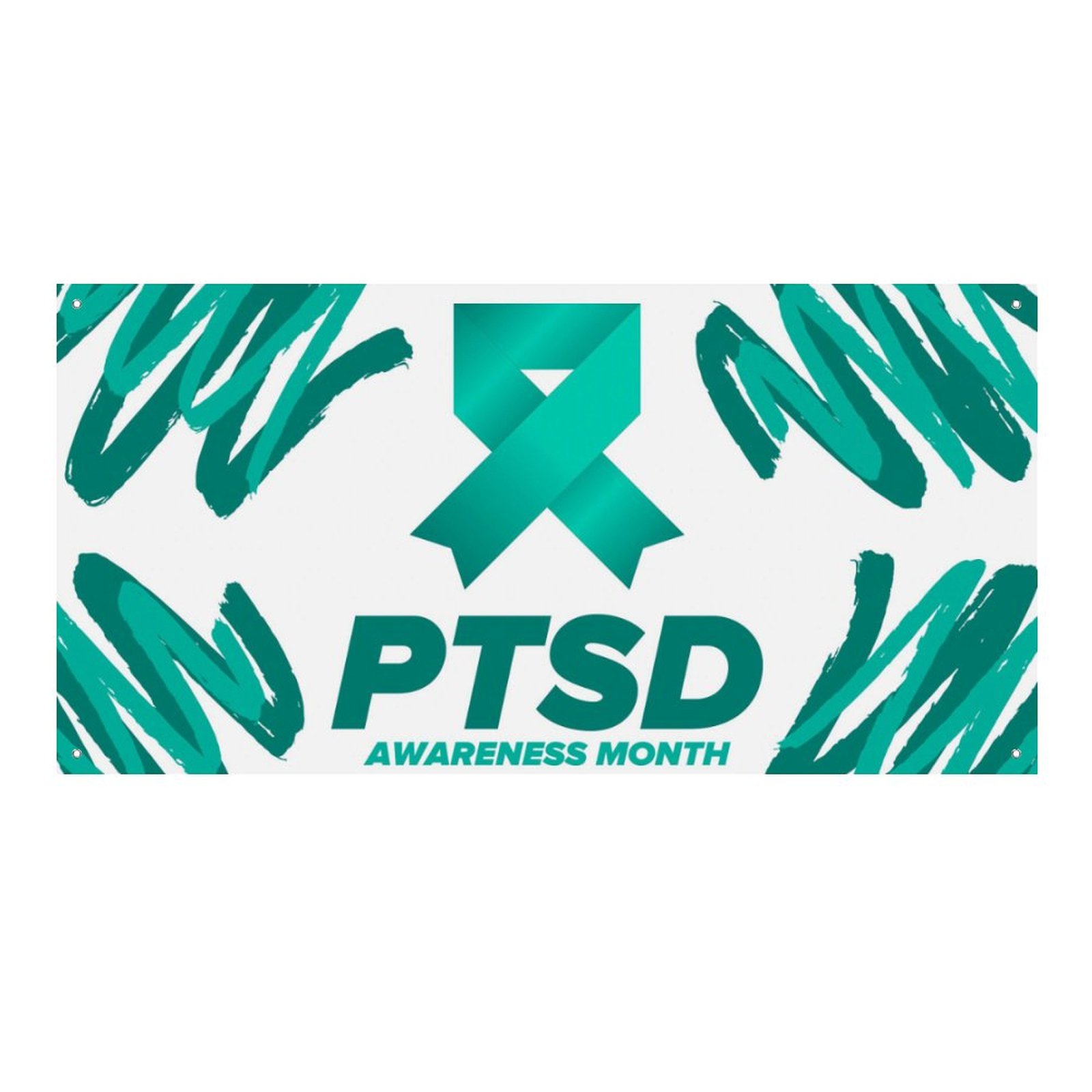 June Is PTSD Awareness Month Banners Flag Hanging Backdrop Sign Wall ...