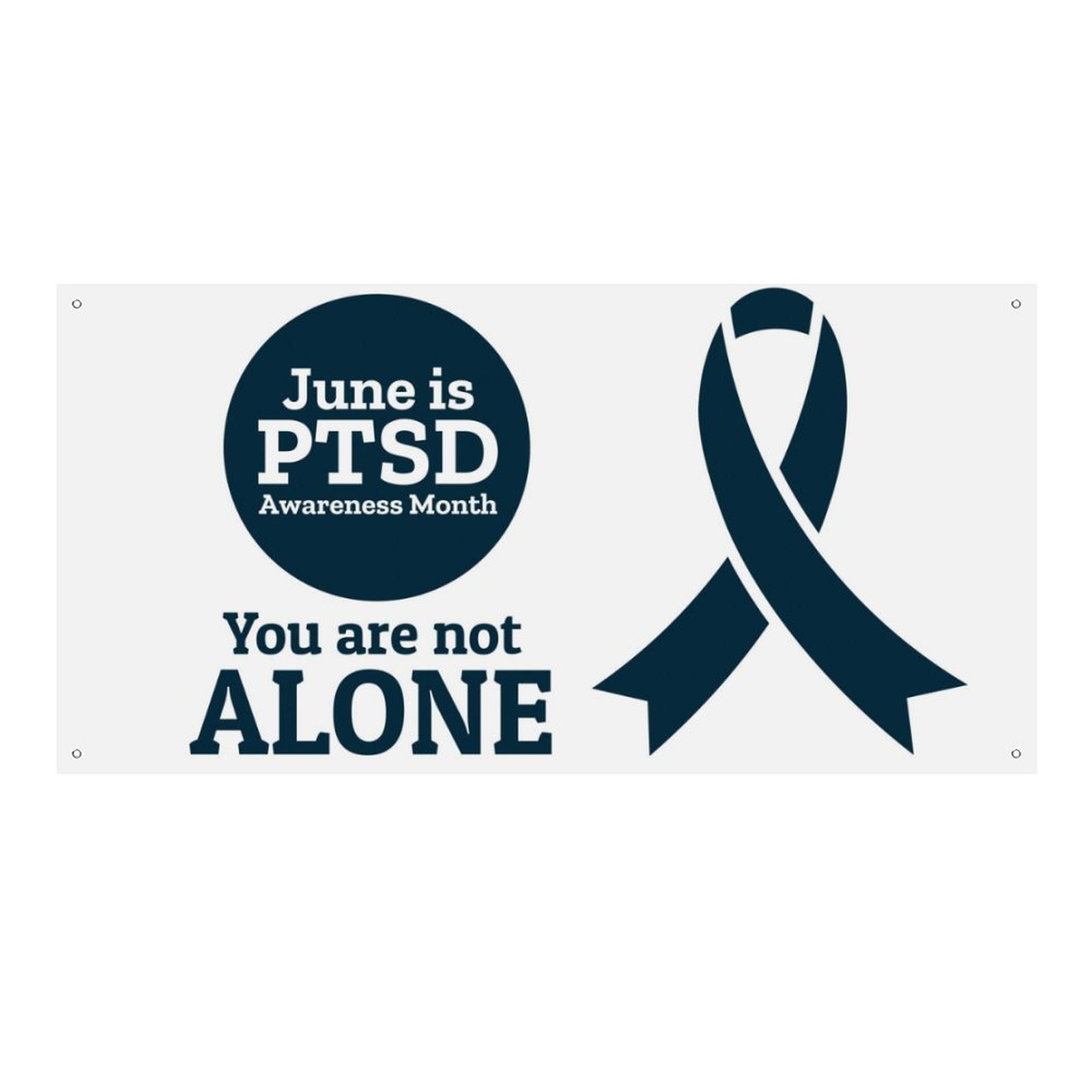 June Is PTSD Awareness Month Banners Flag Hanging Backdrop Sign Wall ...