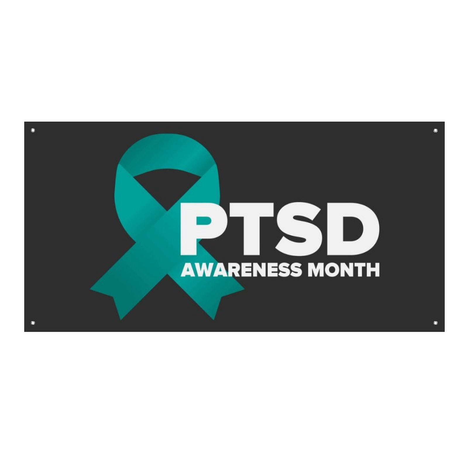 June Is PTSD Awareness Month Banners Flag Hanging Backdrop Sign Wall ...