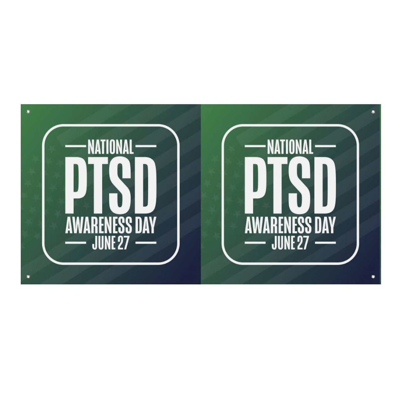 June Is PTSD Awareness Month Banners Flag Hanging Backdrop Sign Wall ...