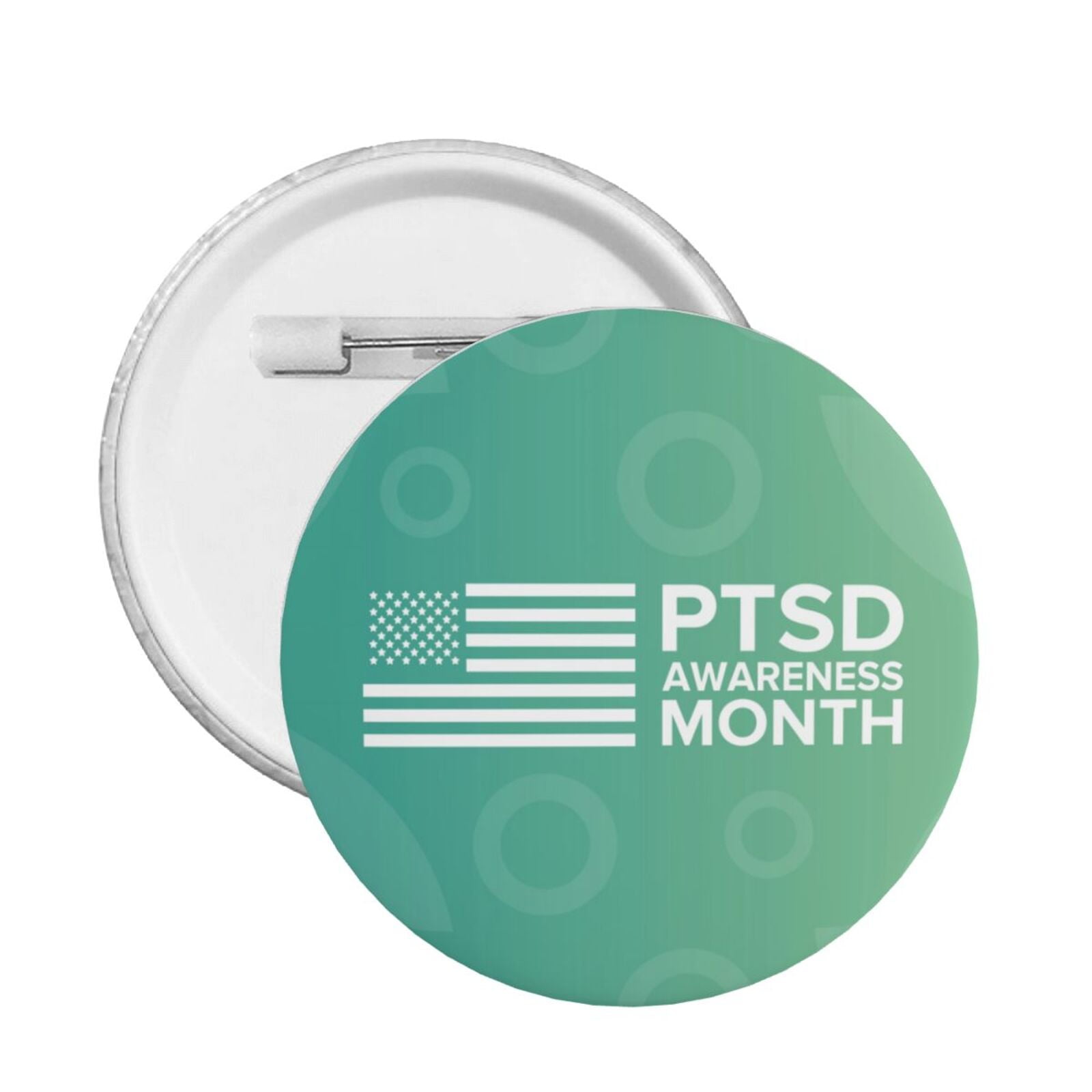 June Is Ptsd Awareness Month Circular Button Fashion Badge Decoration ...
