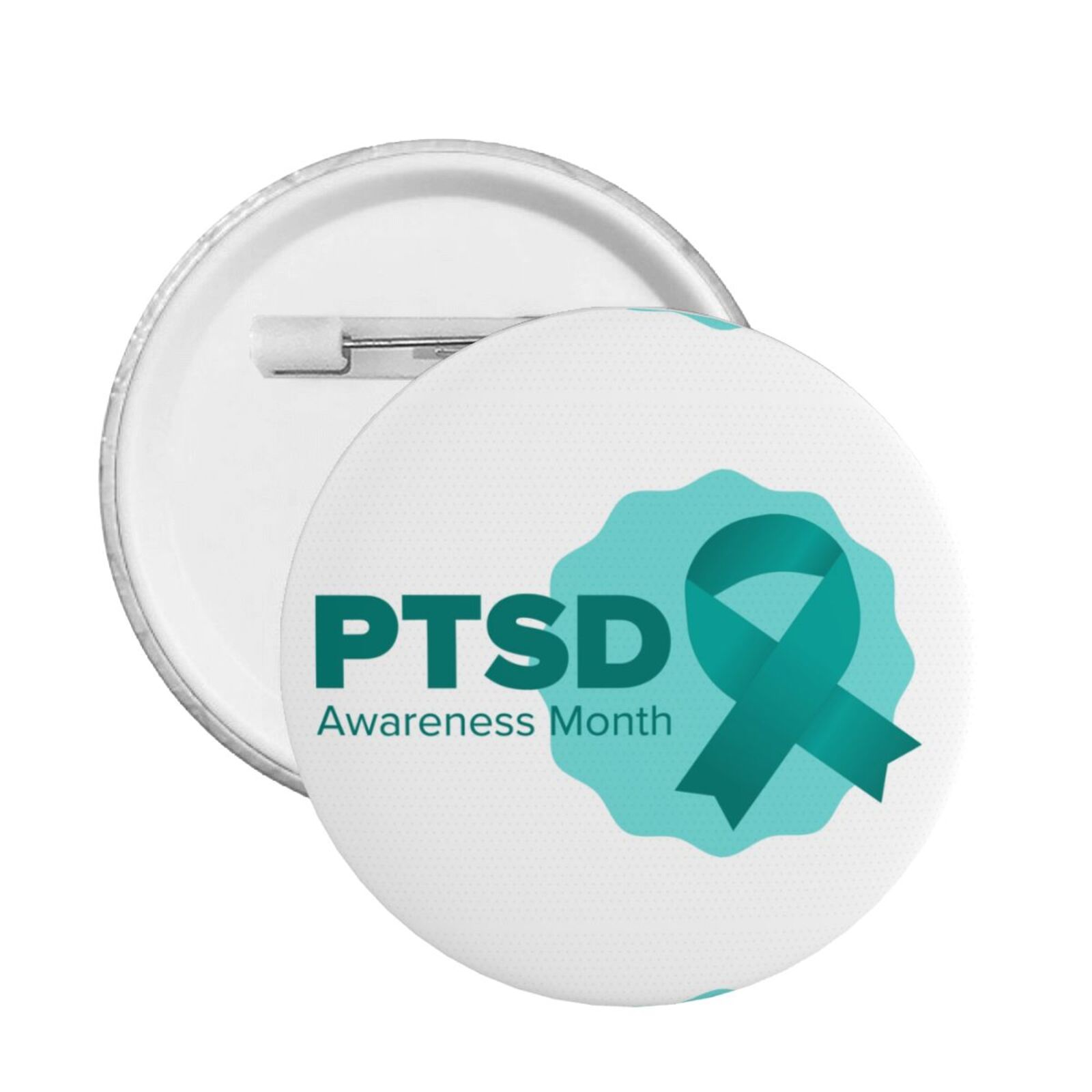 June Is Ptsd Awareness Month Circular Button Fashion Badge Decoration ...