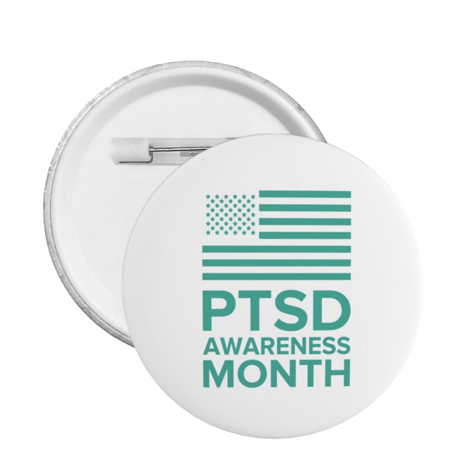 June Is Ptsd Awareness Month Circular Button Fashion Badge Decoration ...