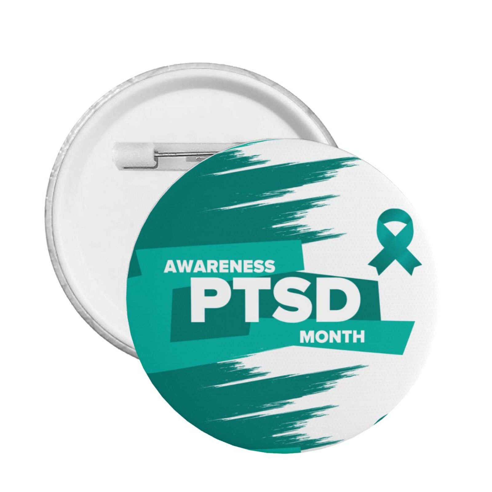 June Is Ptsd Awareness Month Circular Button Fashion Badge Decoration ...