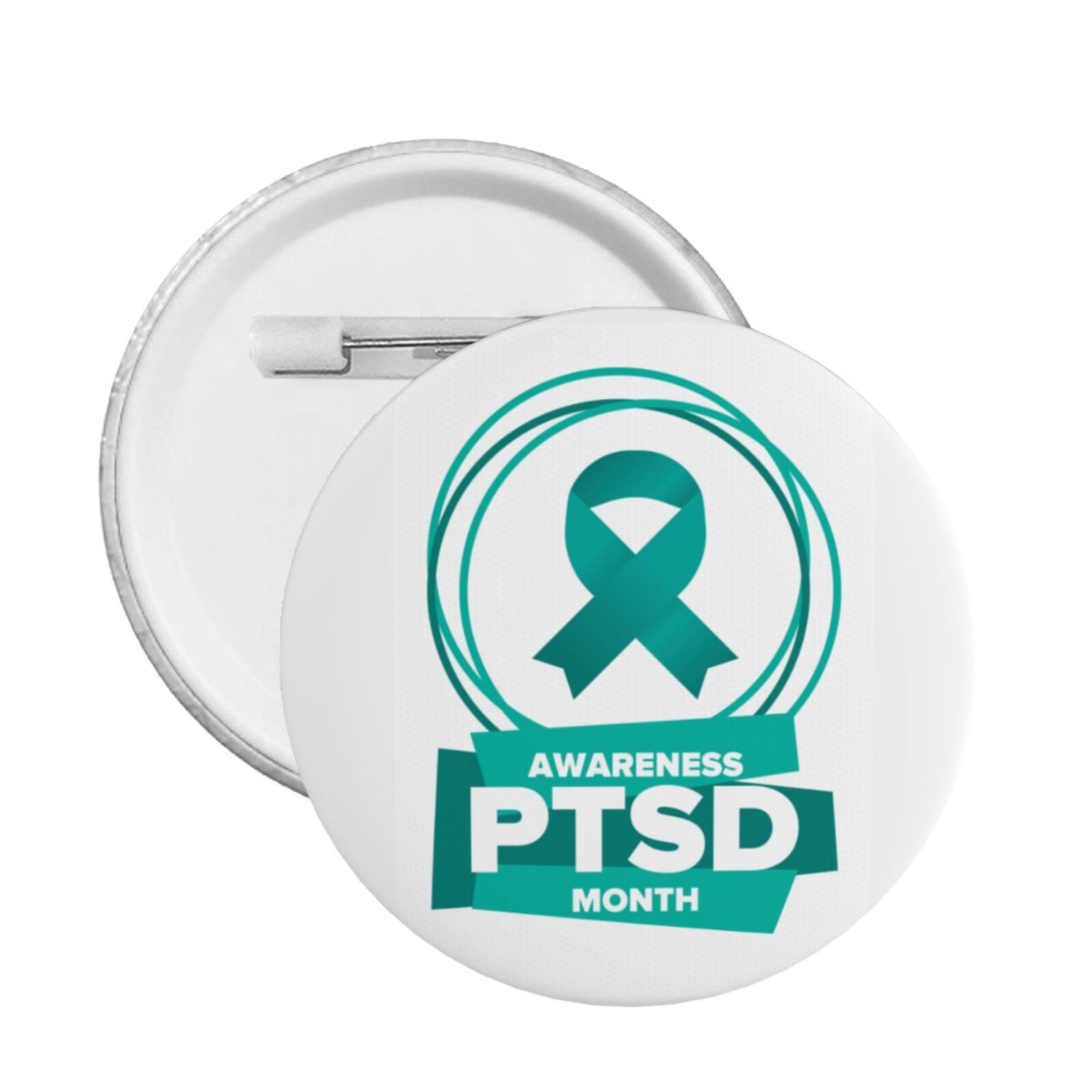 June Is Ptsd Awareness Month Circular Button Fashion Badge Decoration ...