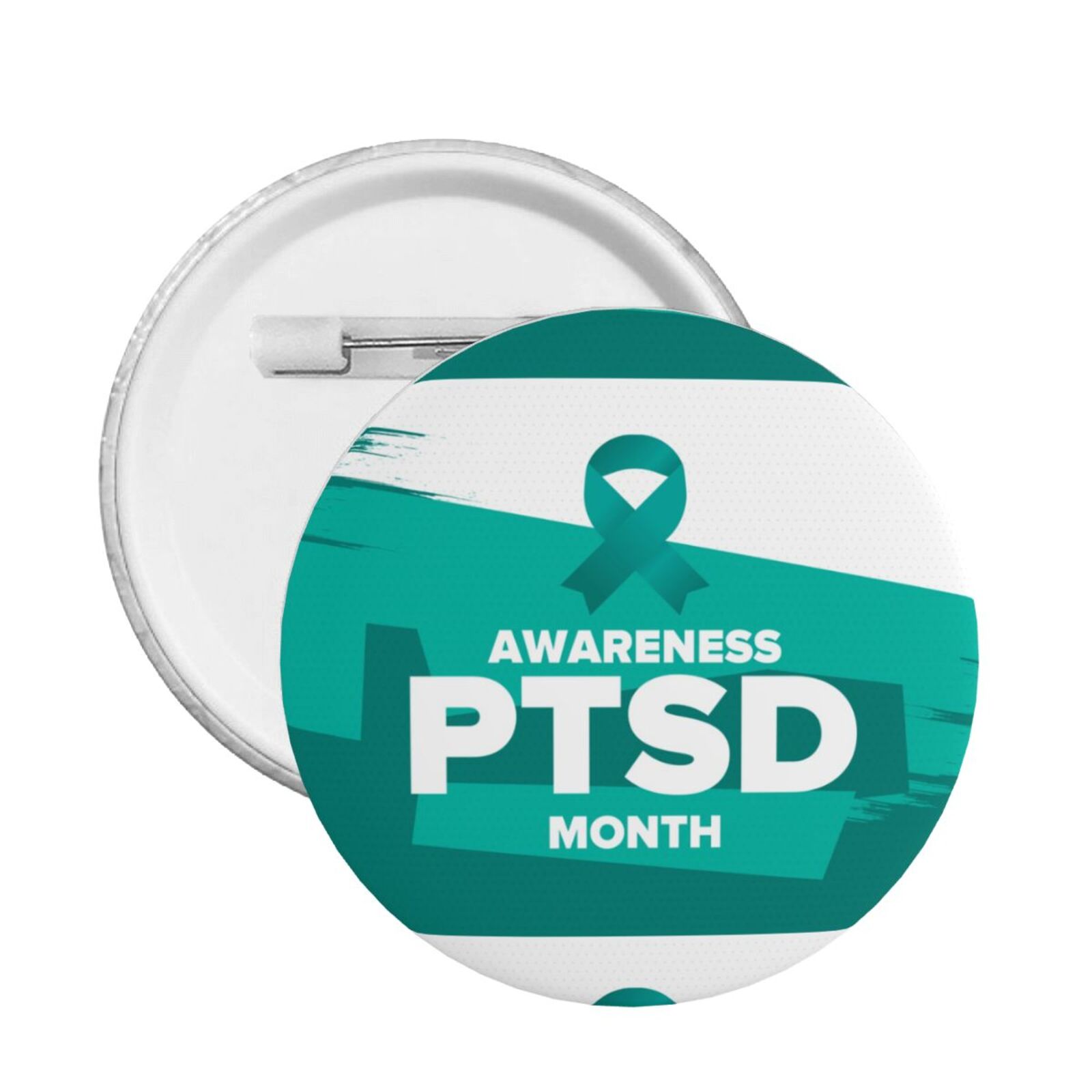 June Is Ptsd Awareness Month Circular Button Fashion Badge Decoration ...