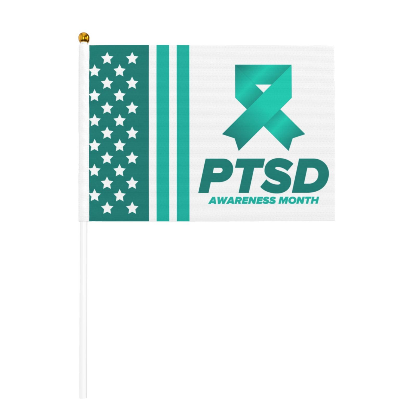 June Is Ptsd Awareness Month Flag Small Mini Hand Held Flags Small ...