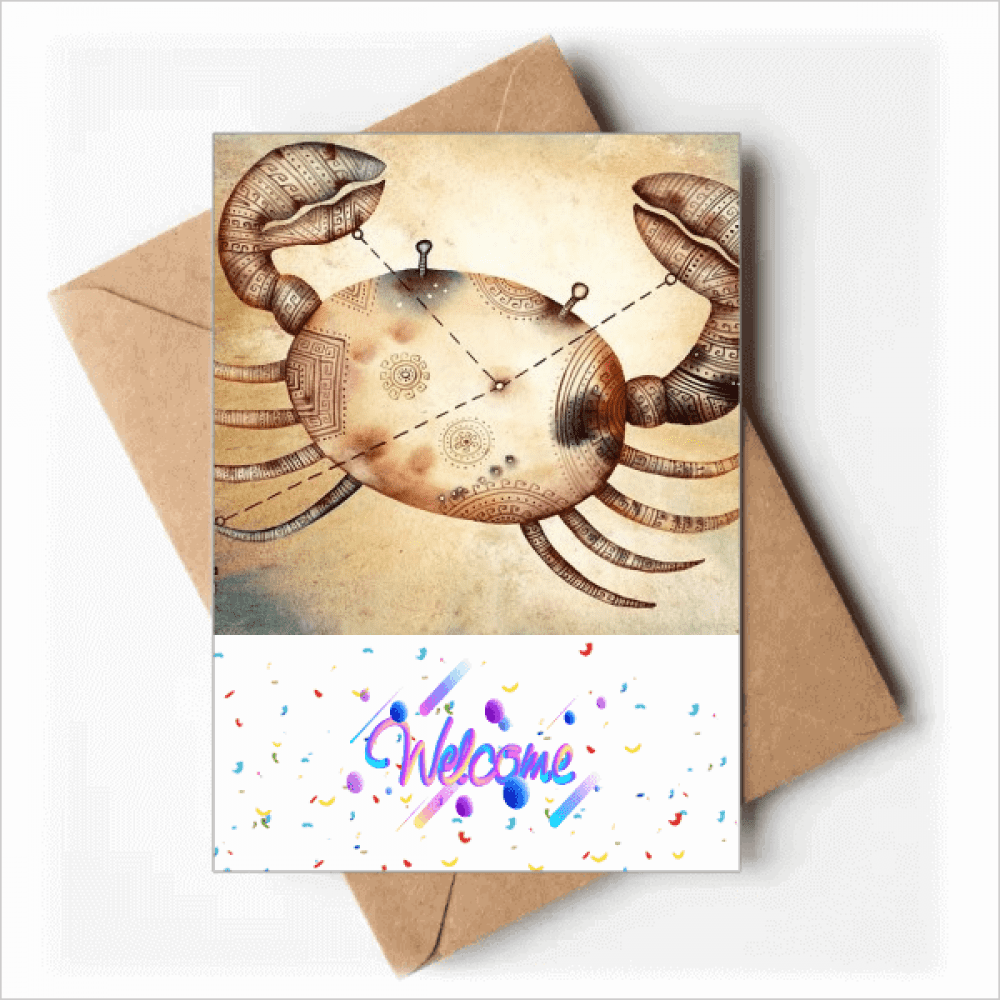 June July Cancer Constellation Zodiac Welcome Back Greeting Cards ...