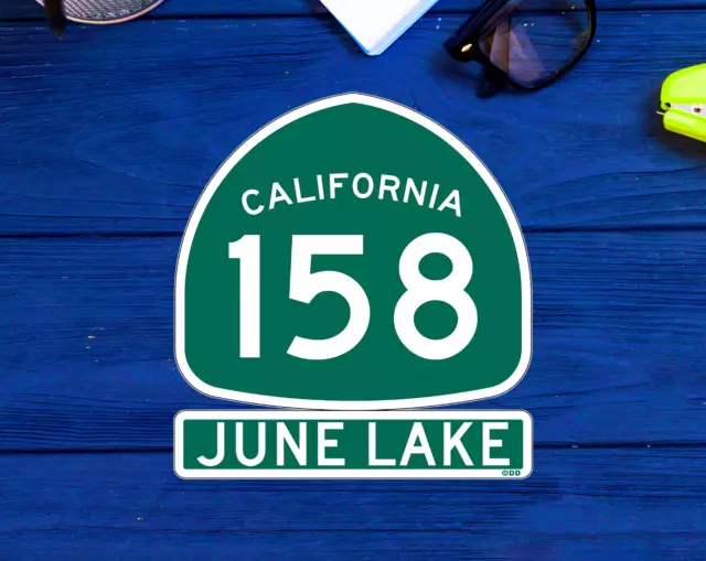 June Lake Route Sticker Tall California Sticker Usa Ca Decal Phone ...