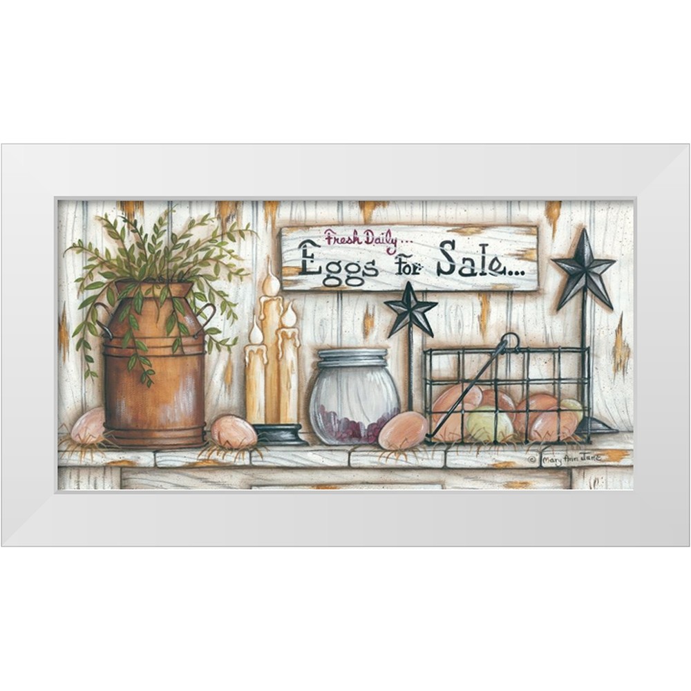 June, Mary Ann 18x11 White Modern Wood Framed Museum Art Print Titled ...