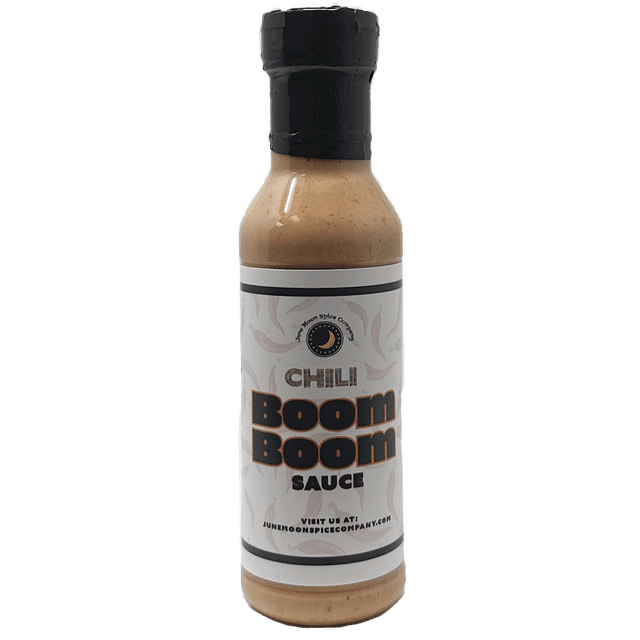 June Moon Spice Company Hot Pepper Chili Boom Boom Sauce, Premium, 12 ...