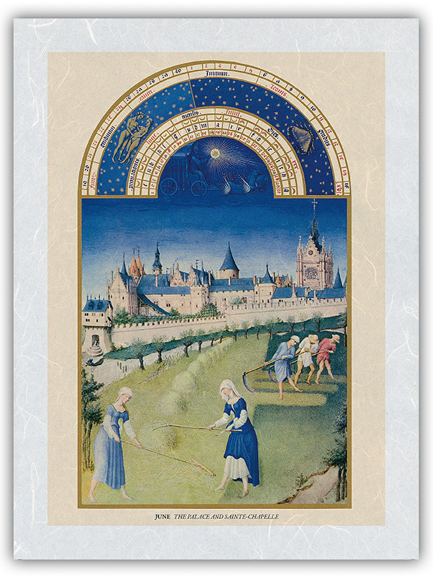 June: Palace & Sainte-Chapelle - Book of Hours (Très Riches Heures ...