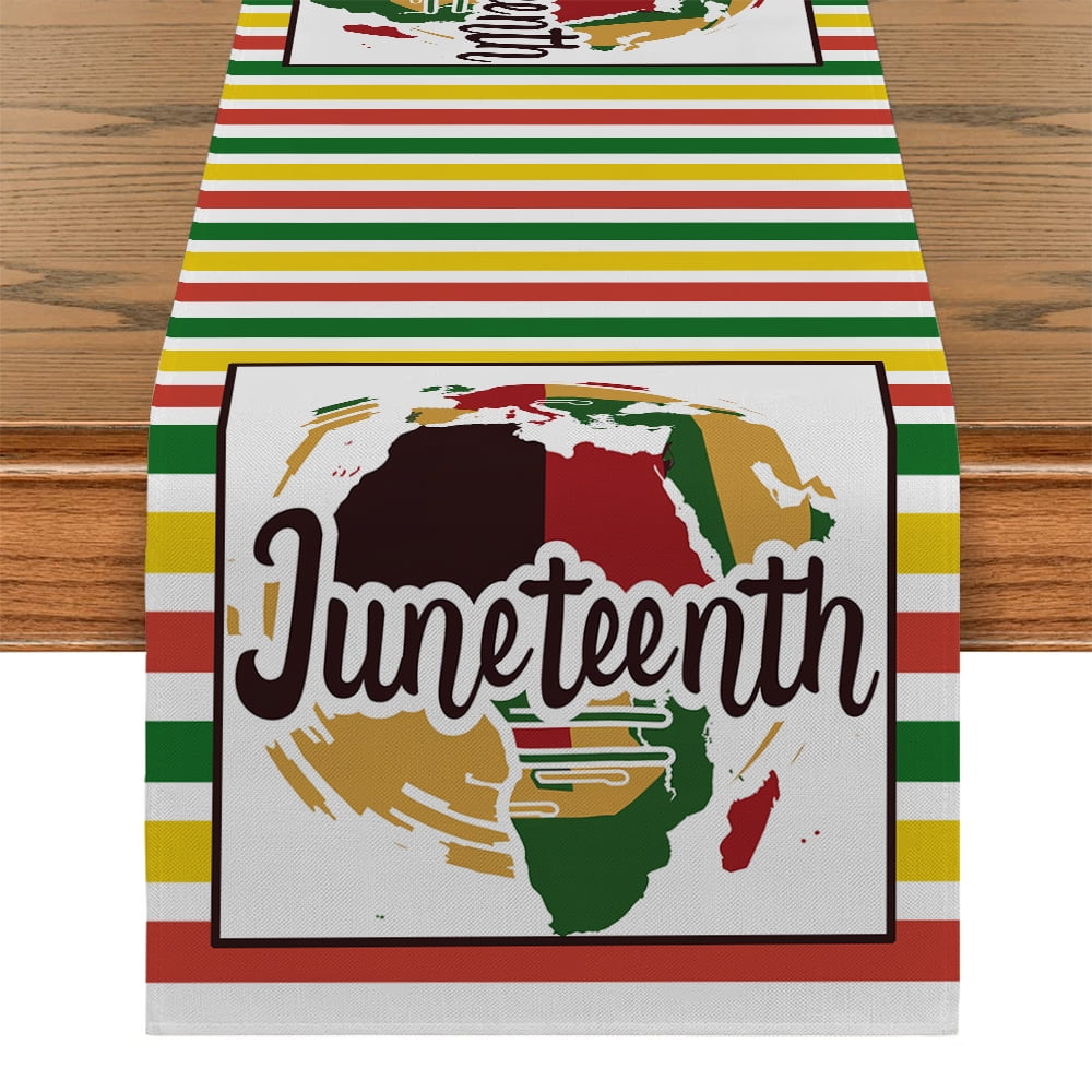 June Season Africa Graffiti Table Runner Wedding ration Cloth Dining r ...