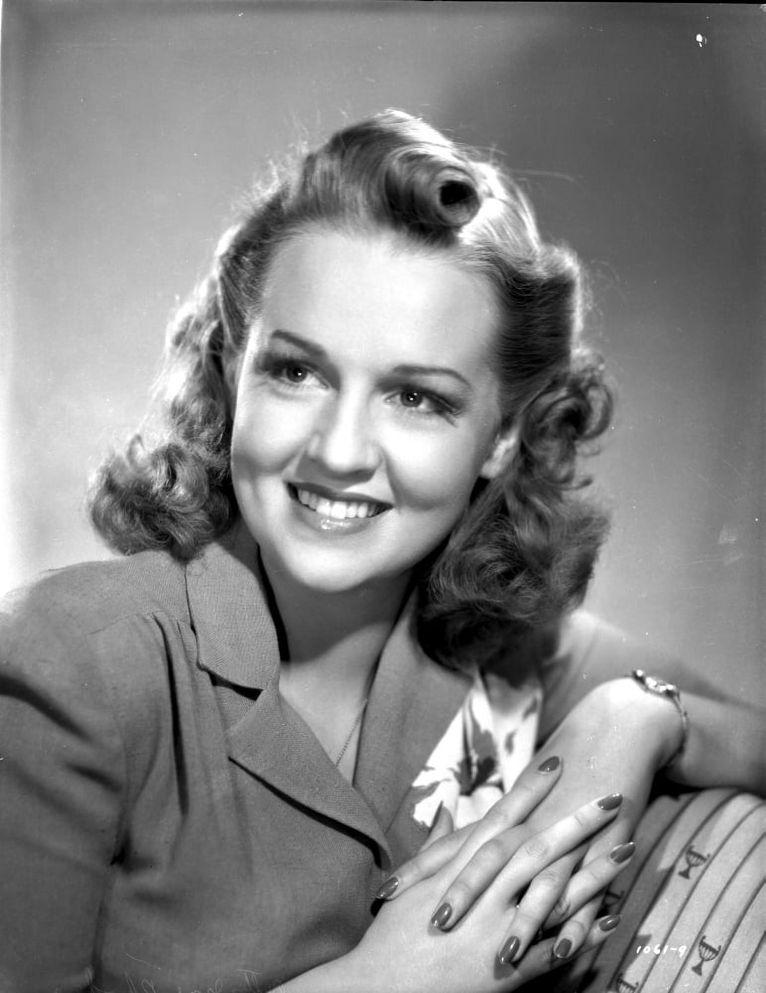 June Storey Curly Hair smiling Portrait Photo Print (8 x 10) - Walmart.com