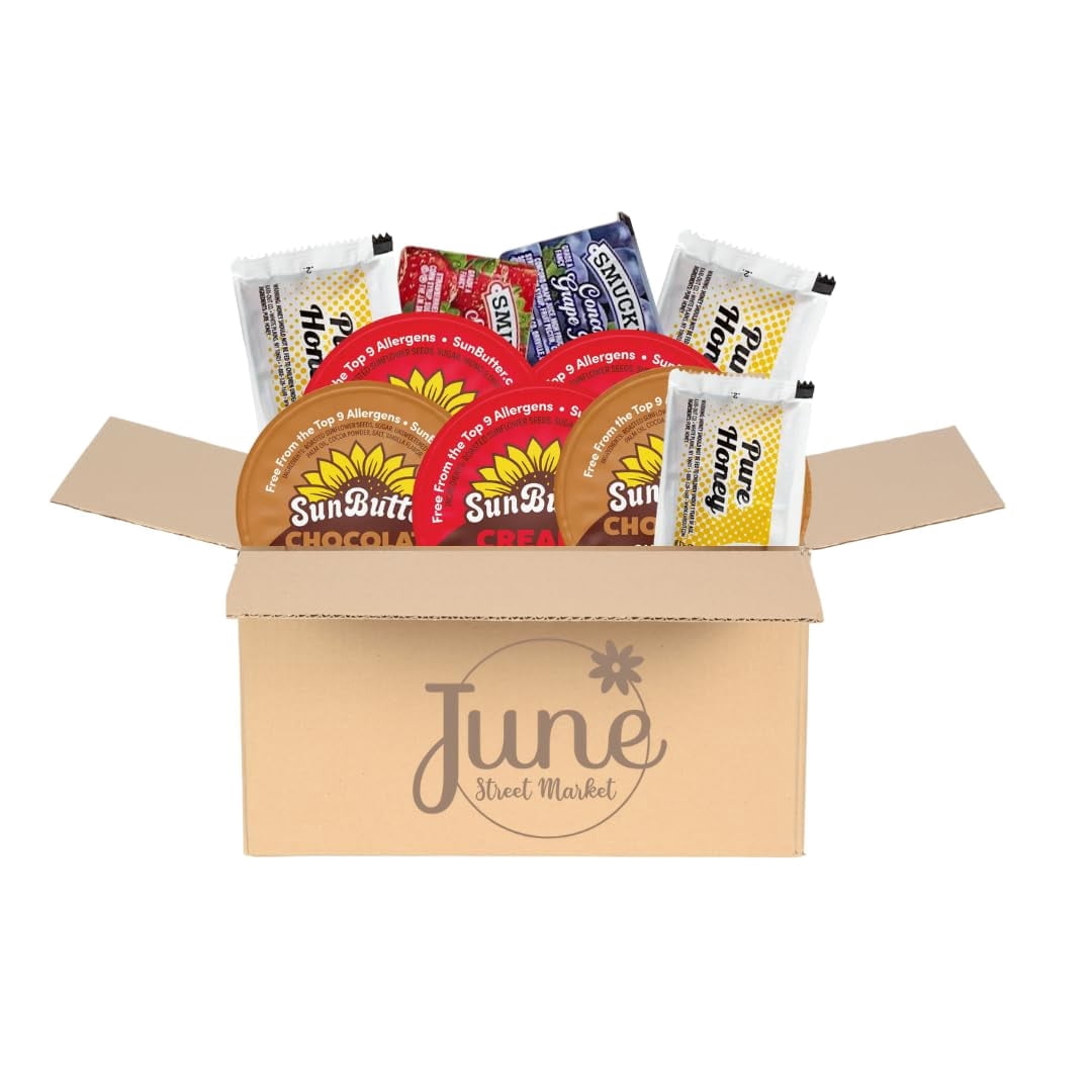 June Street Market Sunflower Butter, Jam, Honey Mini Pantry Gift Set ...