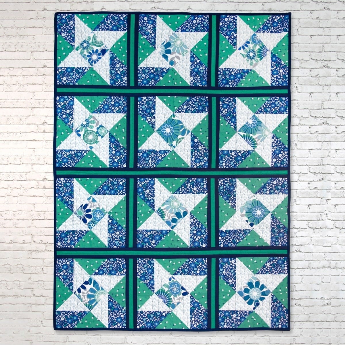 June Tailor 12-Block Die-Cut Dies Quilt Block Quilt-as-You-Go Kit for ...