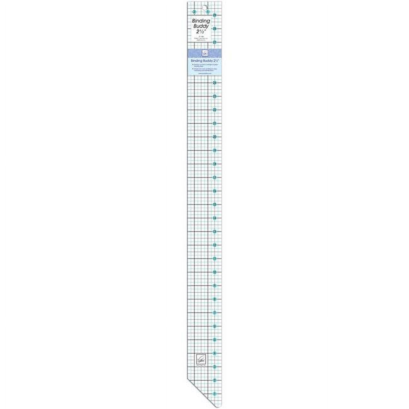 June Tailor 2.5" x 30" Binding Buddy Ruler for Quilting and Sewing ...