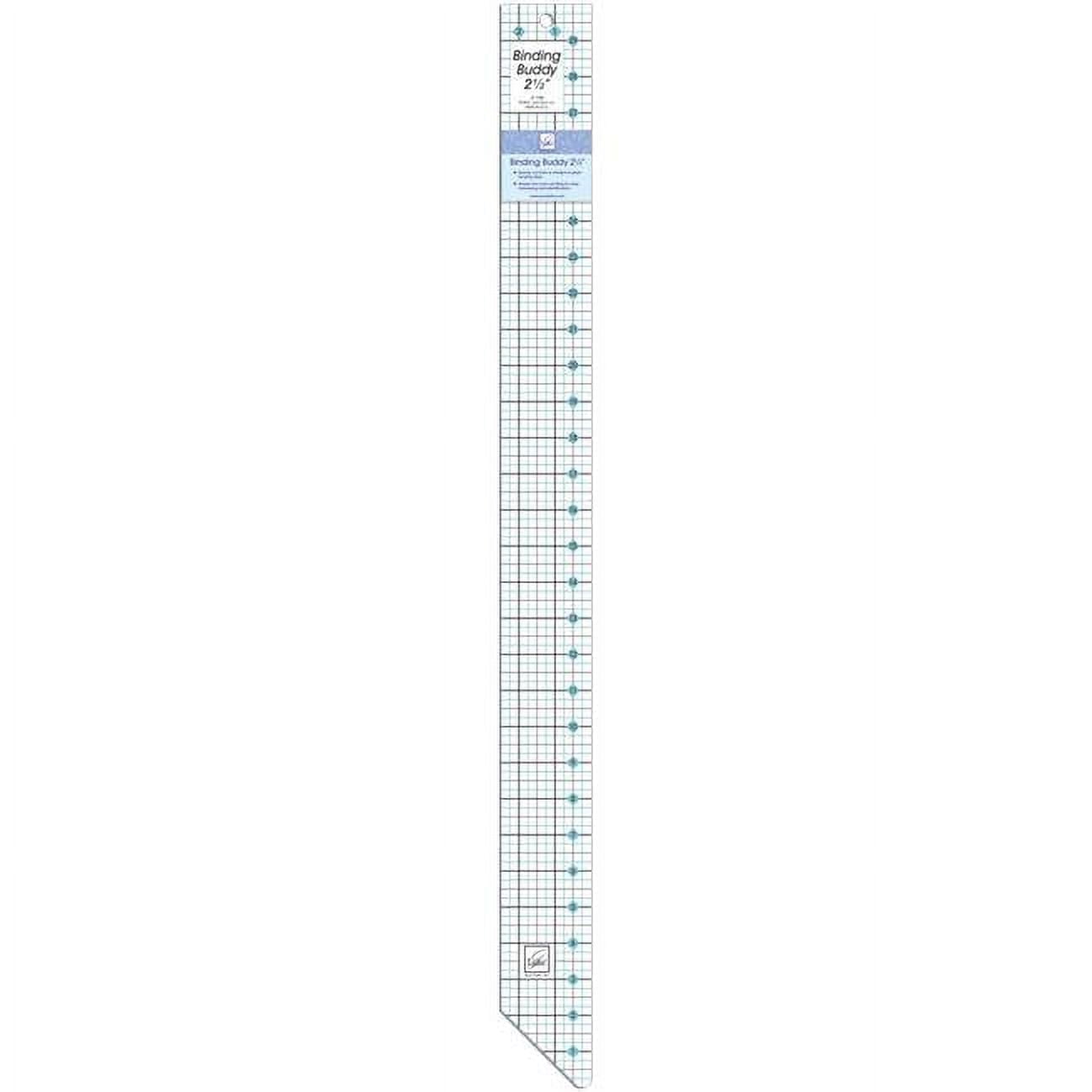 AccuQuilt Binding Buddy Ruler, Acrylic Marking and Measuring Tool for ...