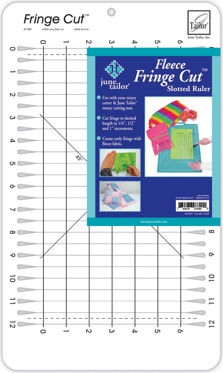 June Tailor Fringe Cut Slotted Ruler -6"X12" - Walmart.com