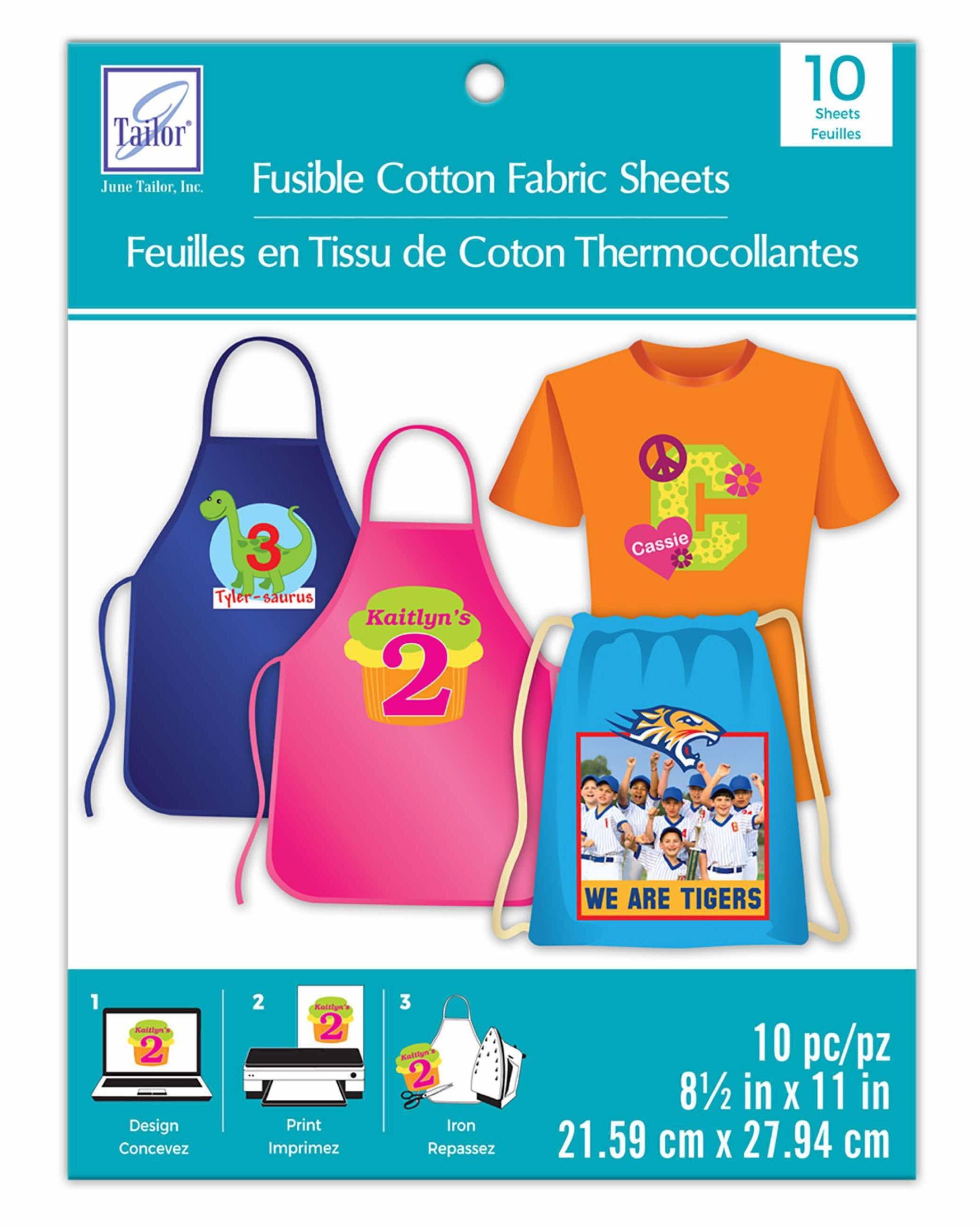 Fusible Cotton Fabric Sheets - 10 Sheets - Walmart.com