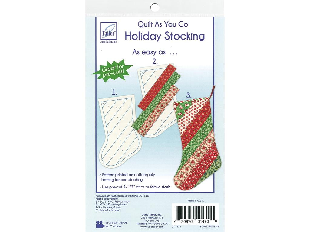 June Tailor Kit Quilt As/Go Ctn/Poly Hol Stocking - Walmart.com