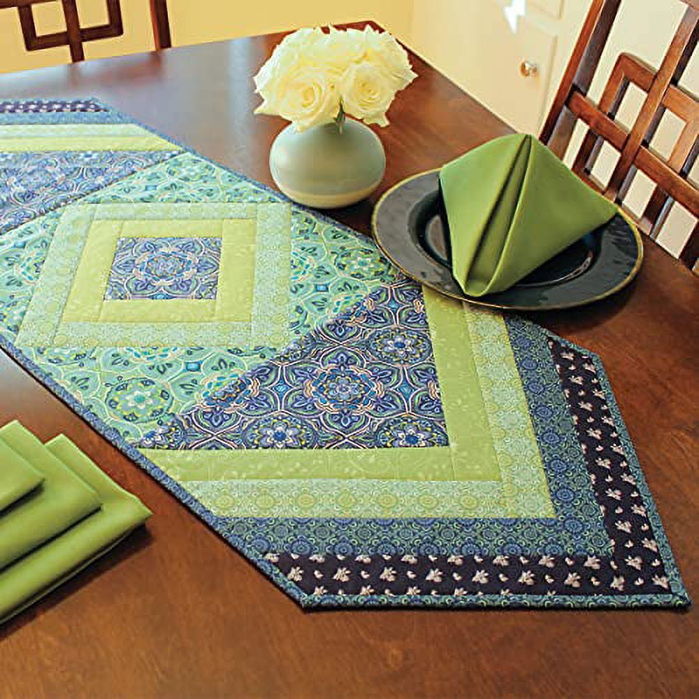 June Tailor Quilt As You Go Table Runner Quilt Pattern Morning Blend ...