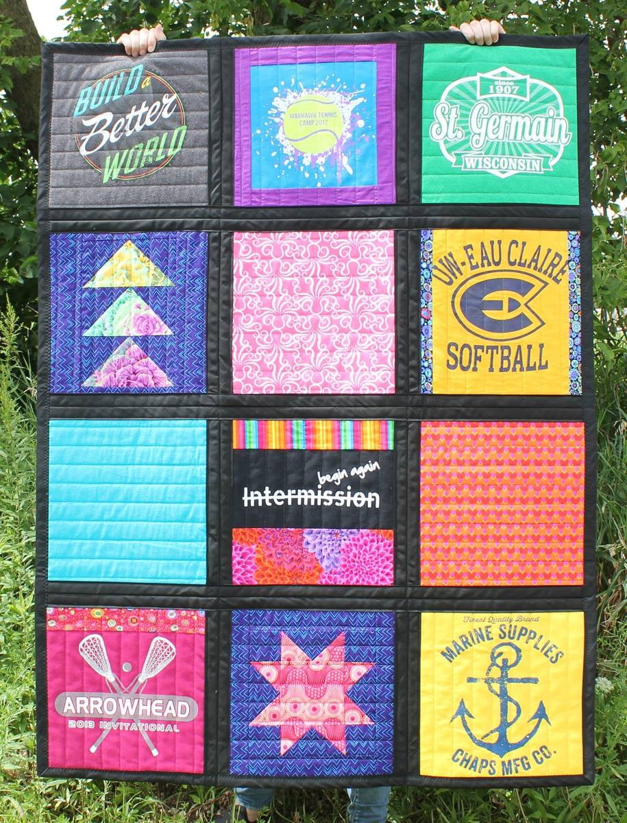 June Tailor Reversible T-Shirt Quilt Kit-Black - Walmart.com