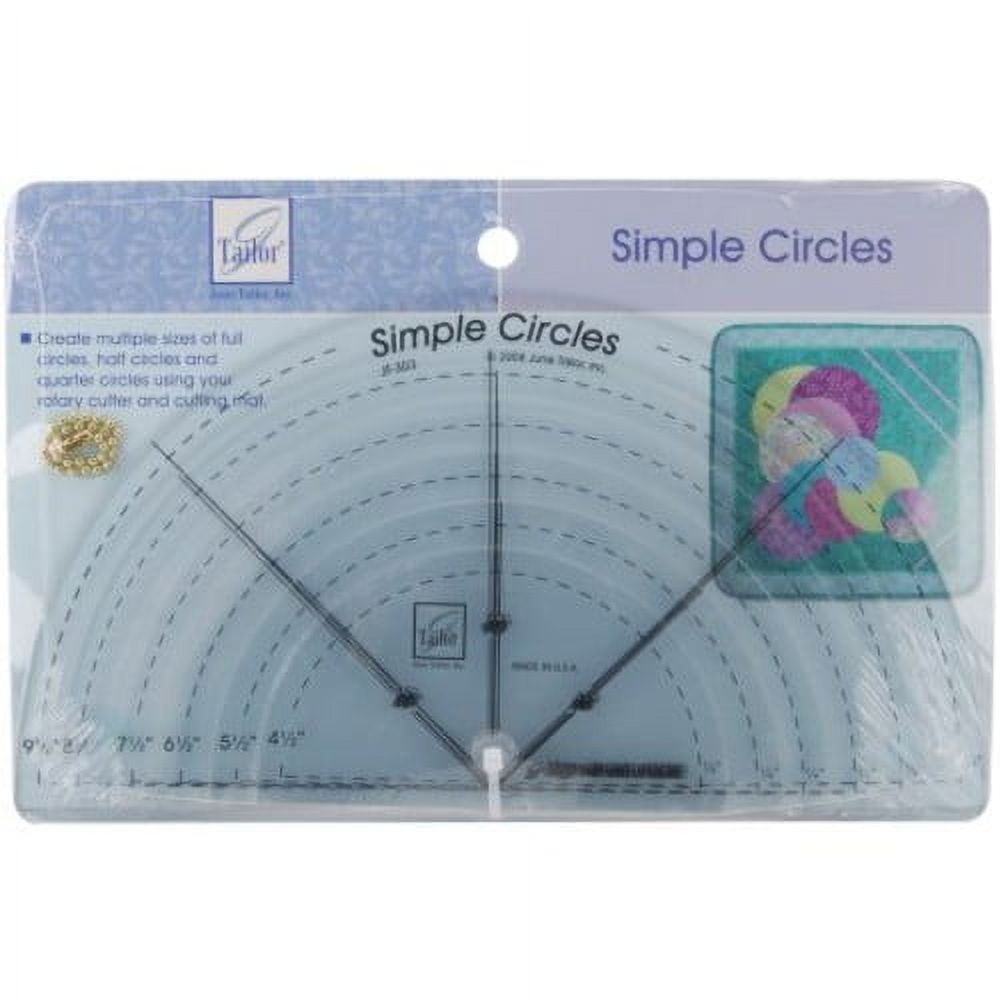 June Tailor Simple Circles Rotary Cutting Template Rulers, 6Pc ...