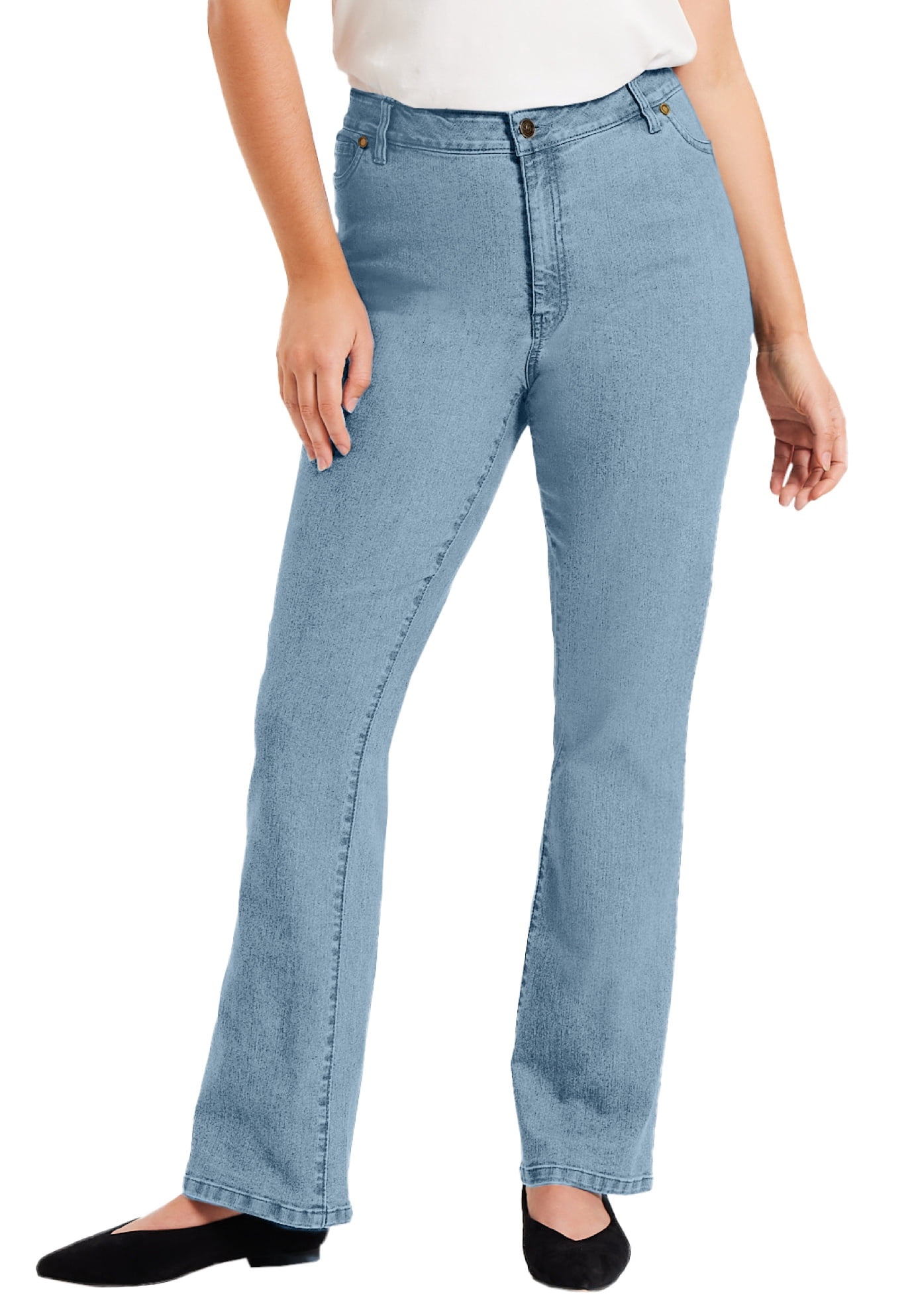 June + Vie Women's Plus Size June Fit Bootcut Jeans - Walmart.com