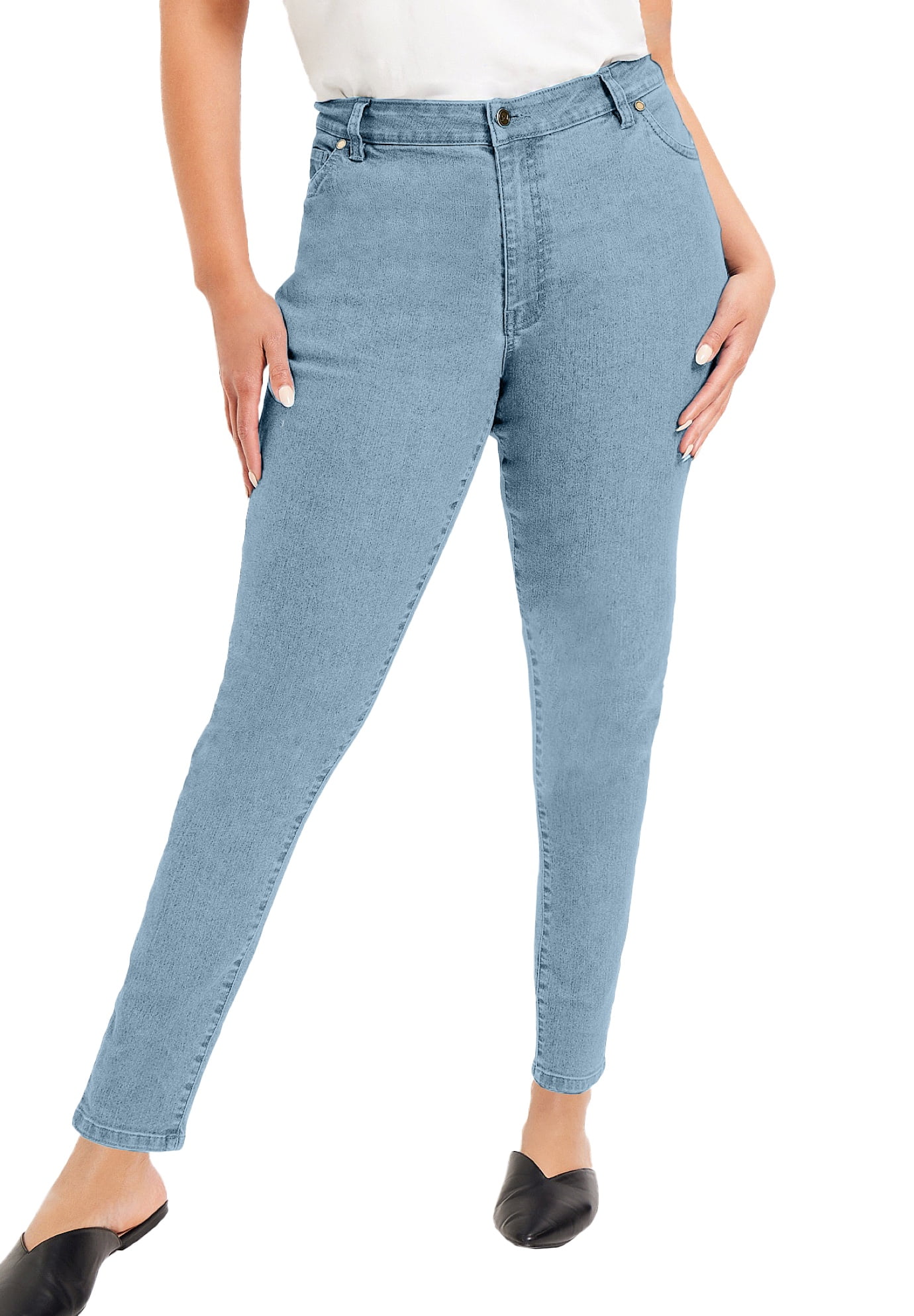 June + Vie Women's Plus Size June Fit Skinny Jeans - Walmart.com